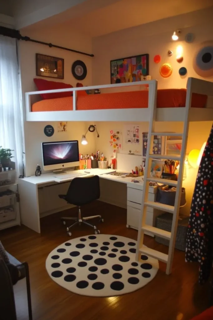 Double Your Space: 20 Loft Bed Ideas For Small Rooms